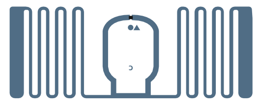 Etiquettes RFID Vortex M750 44x18 - Checkpoint